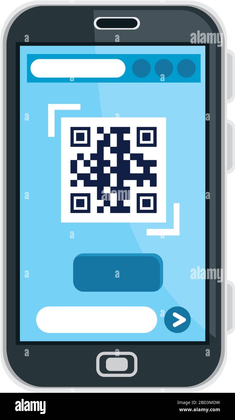 qr code inside smartphone vector design Stock Vector Image & Art - Alamy
