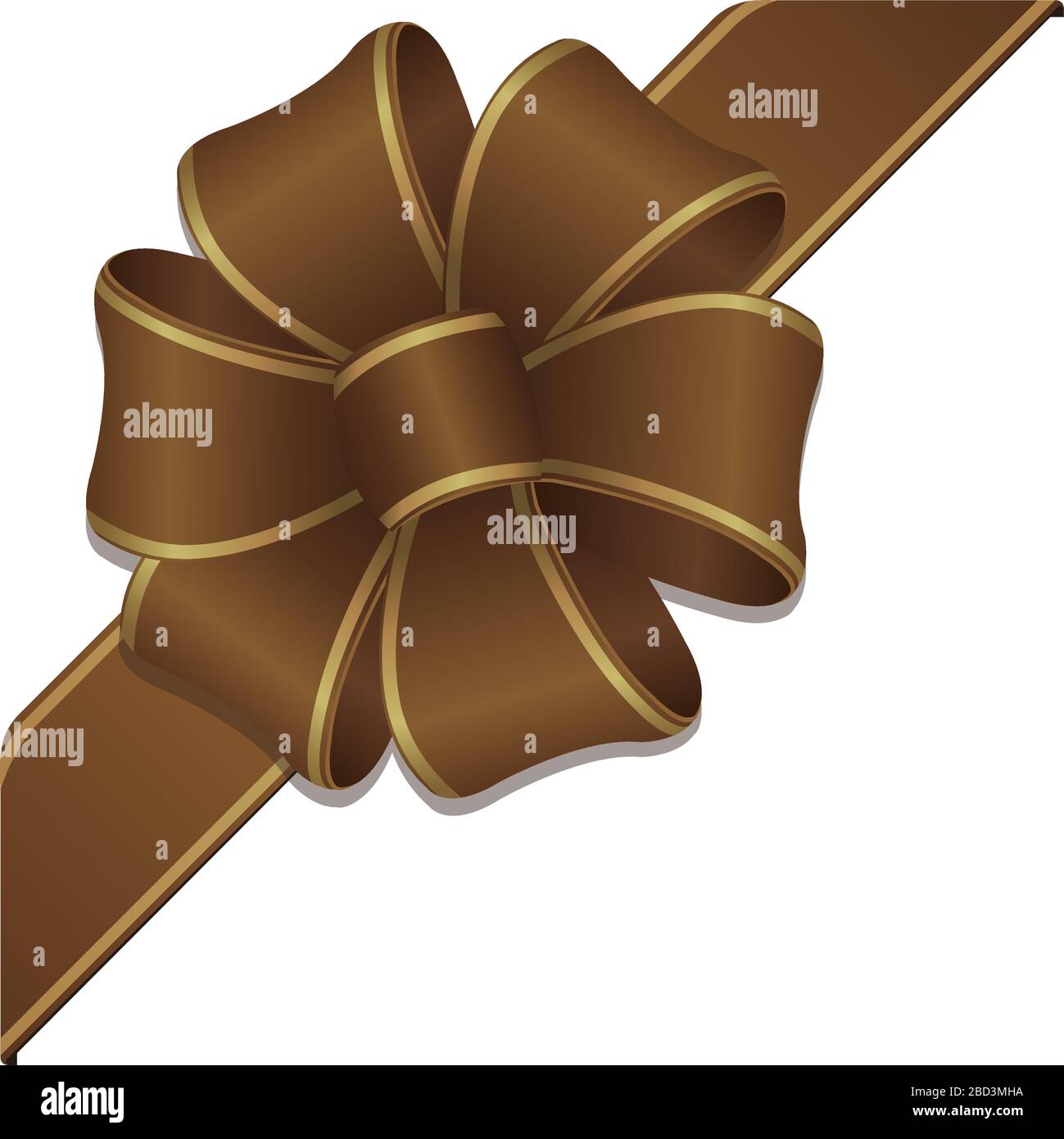 Flower loop hair bow illustration ( corner ribbon Stock Vector Image ...