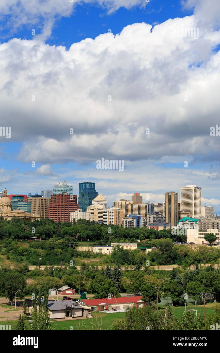 Edmonton skyline, Alberta, Canada Stock Photo - Alamy