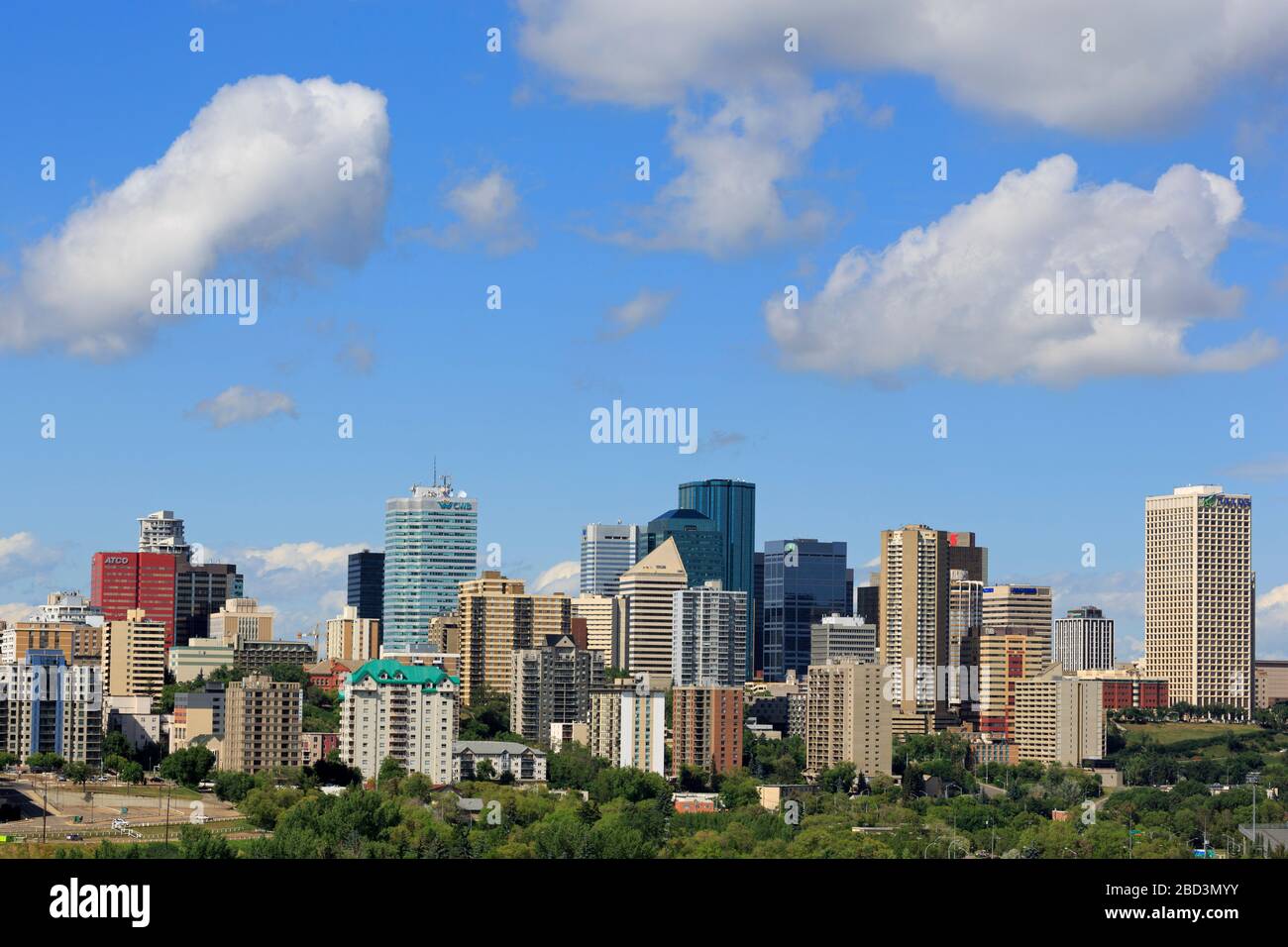 Edmonton skyline, Alberta, Canada Stock Photo - Alamy