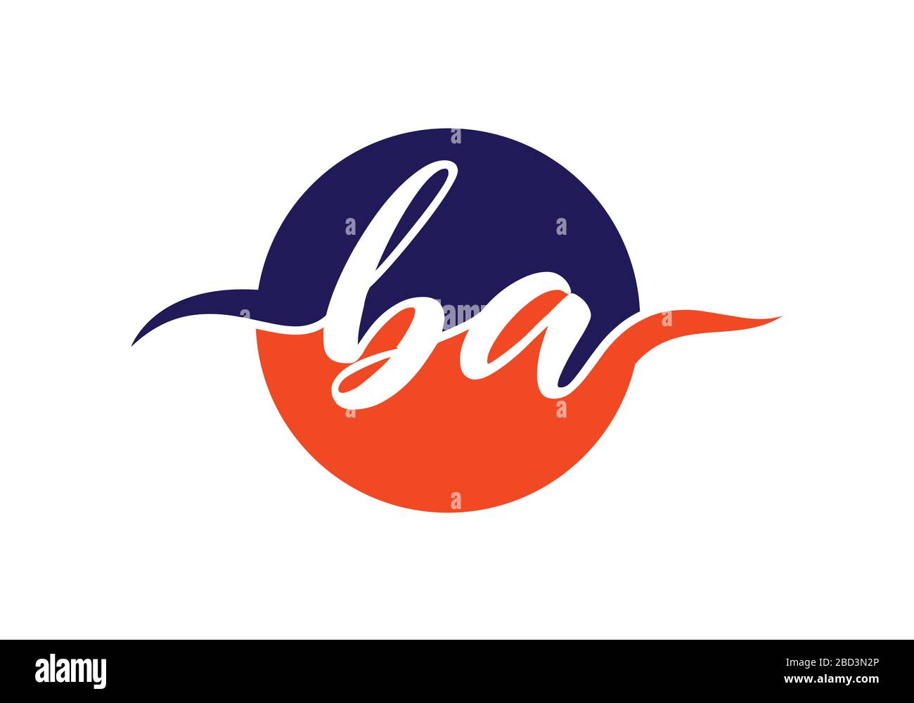 B A Initial Letter Logo design vector template, Graphic Alphabet Symbol ...