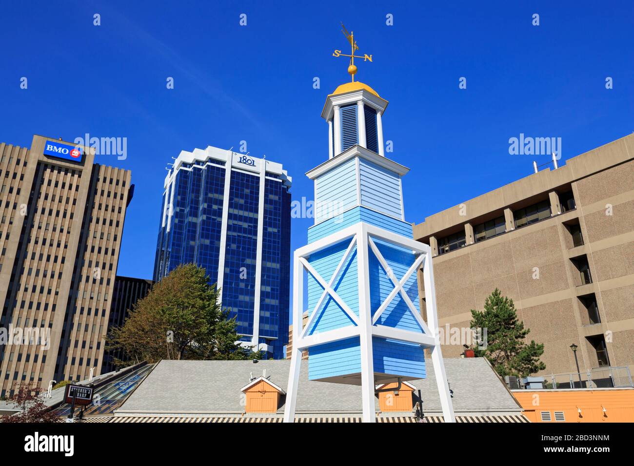 Naval Dockyard Clock Tower, Chebucto Landing, Harbourwalk, Halifax ...