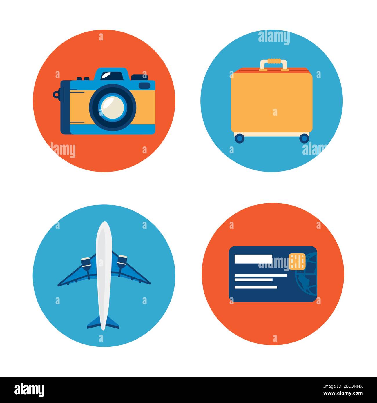 camera with set icons in frames circular Stock Vector Image & Art - Alamy