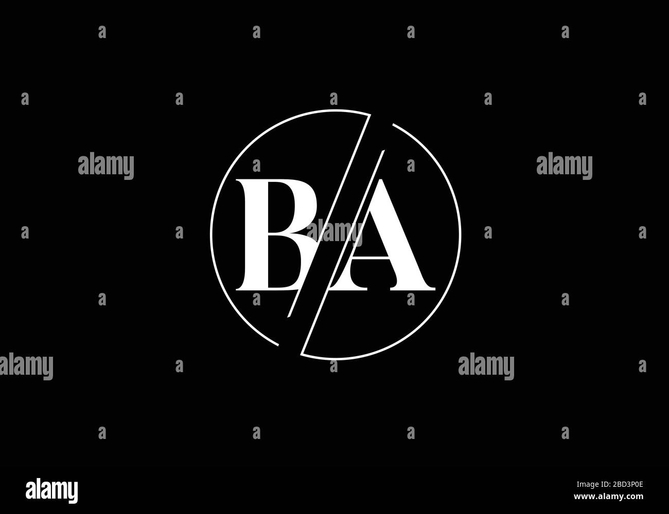 B A Initial Letter Logo design vector template, Graphic Alphabet Symbol ...