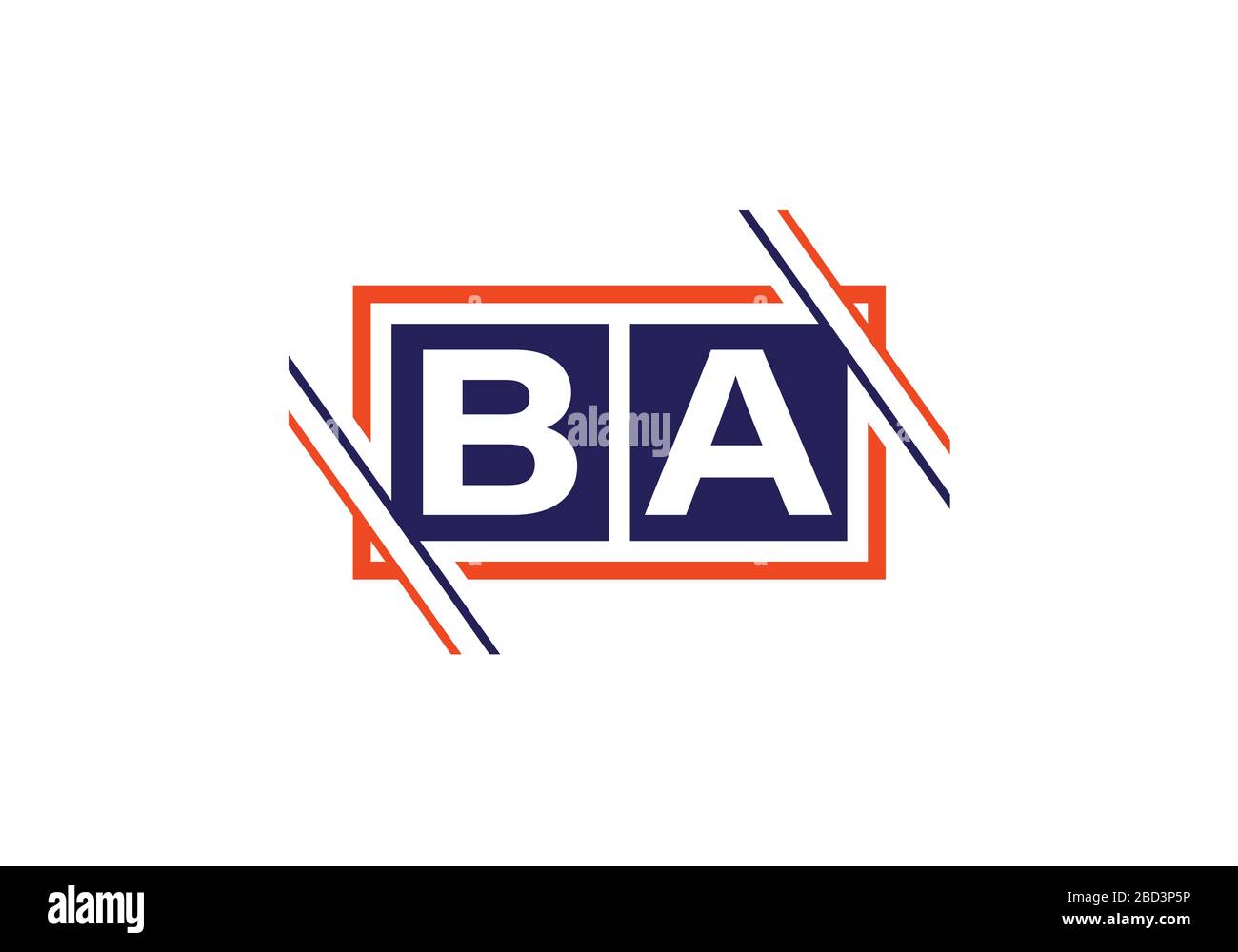 B A Initial Letter Logo design vector template, Graphic Alphabet Symbol ...