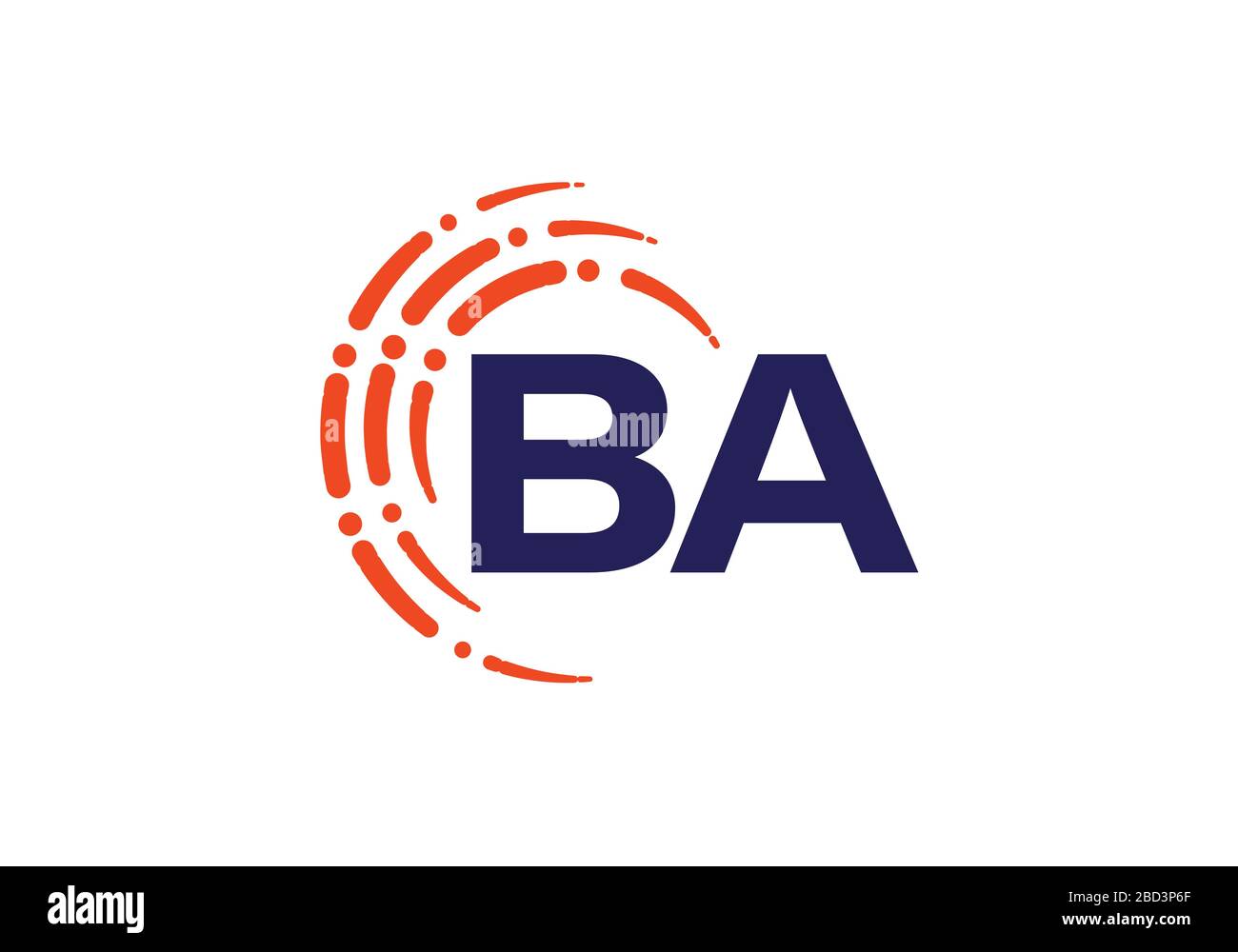 B A Initial Letter Logo design vector template, Graphic Alphabet Symbol ...