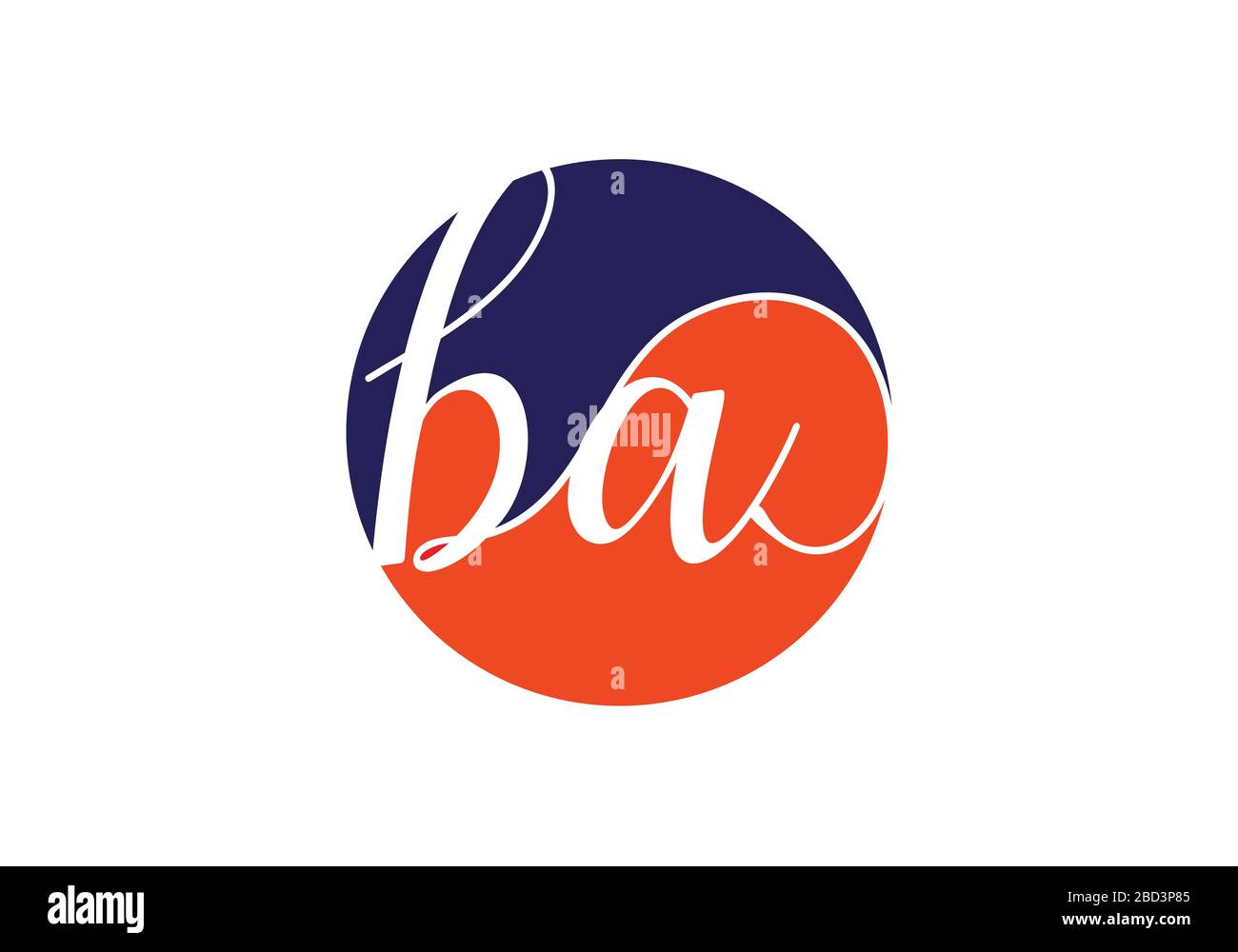 B A Initial Letter Logo design vector template, Graphic Alphabet Symbol ...