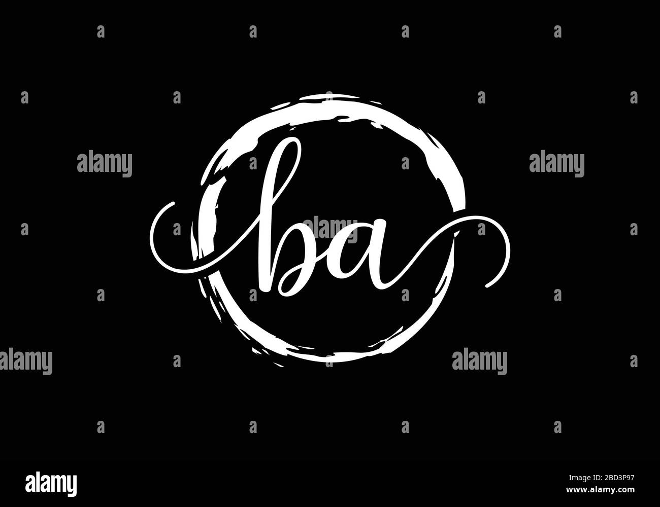 B A Initial Letter Logo design vector template, Graphic Alphabet Symbol ...