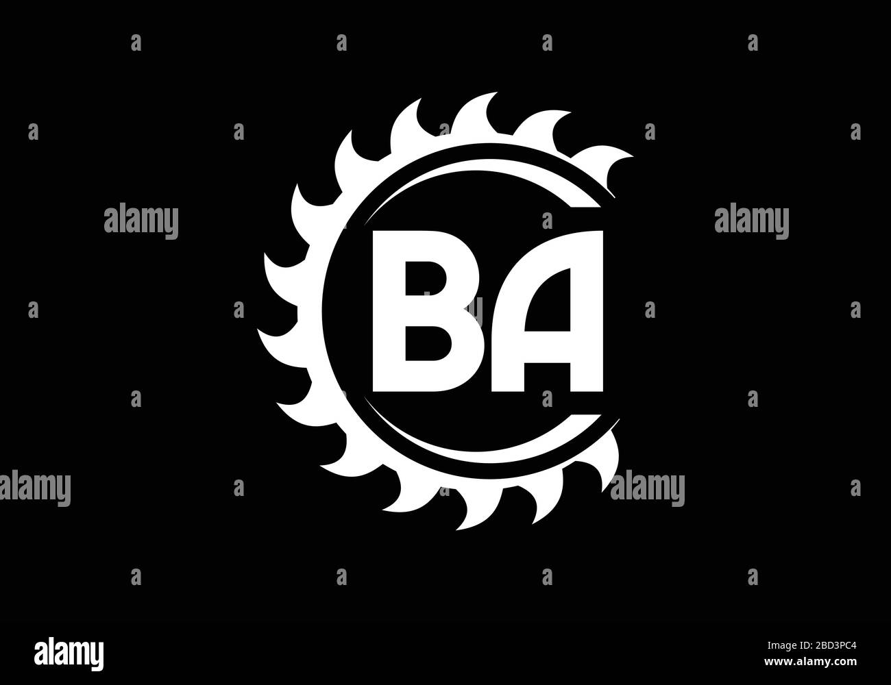 B A Initial Letter Logo design vector template, Graphic Alphabet Symbol ...