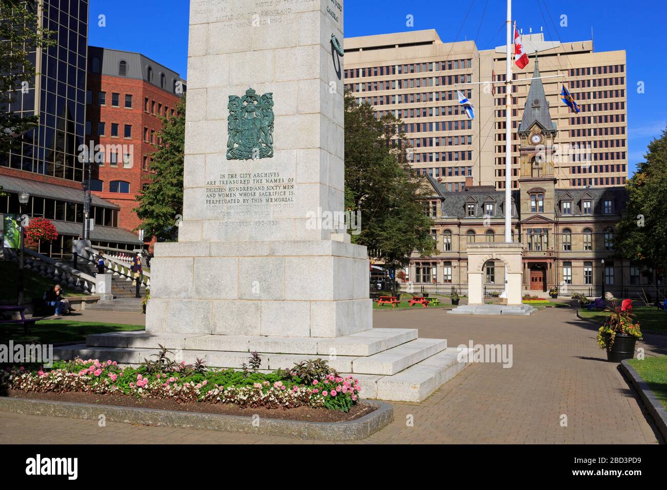 War Memorial, Grand Parade, Halifax, Nova Scotia, Canada Stock Photo ...