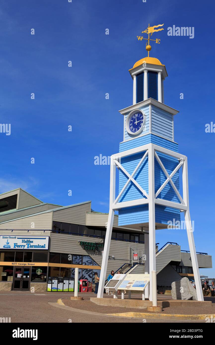 Naval Dockyard Clock Tower, Chebucto Landing, Harbourwalk, Halifax ...
