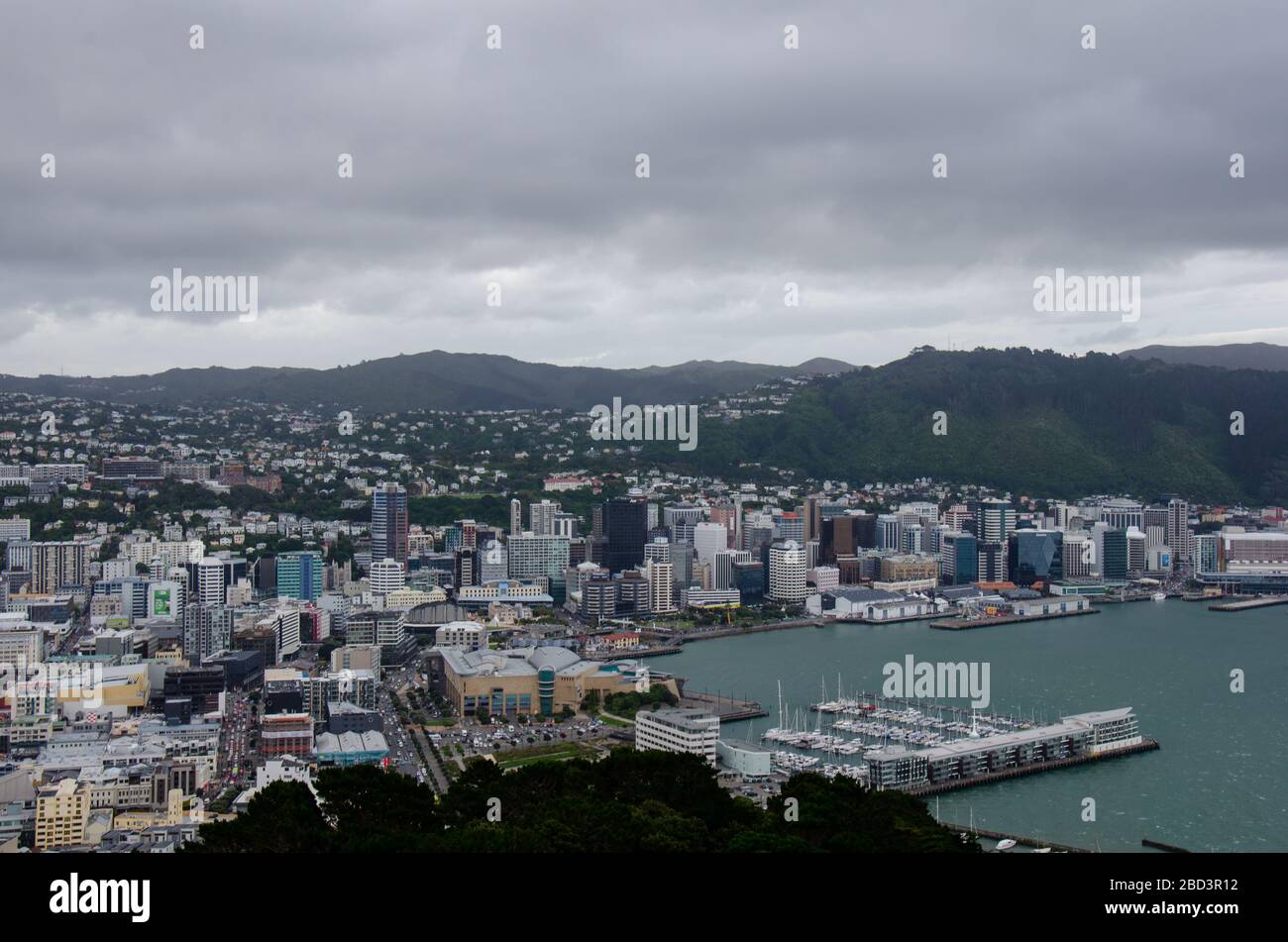 Mount victoria views in wellington on cloudy day Stock Photo - Alamy