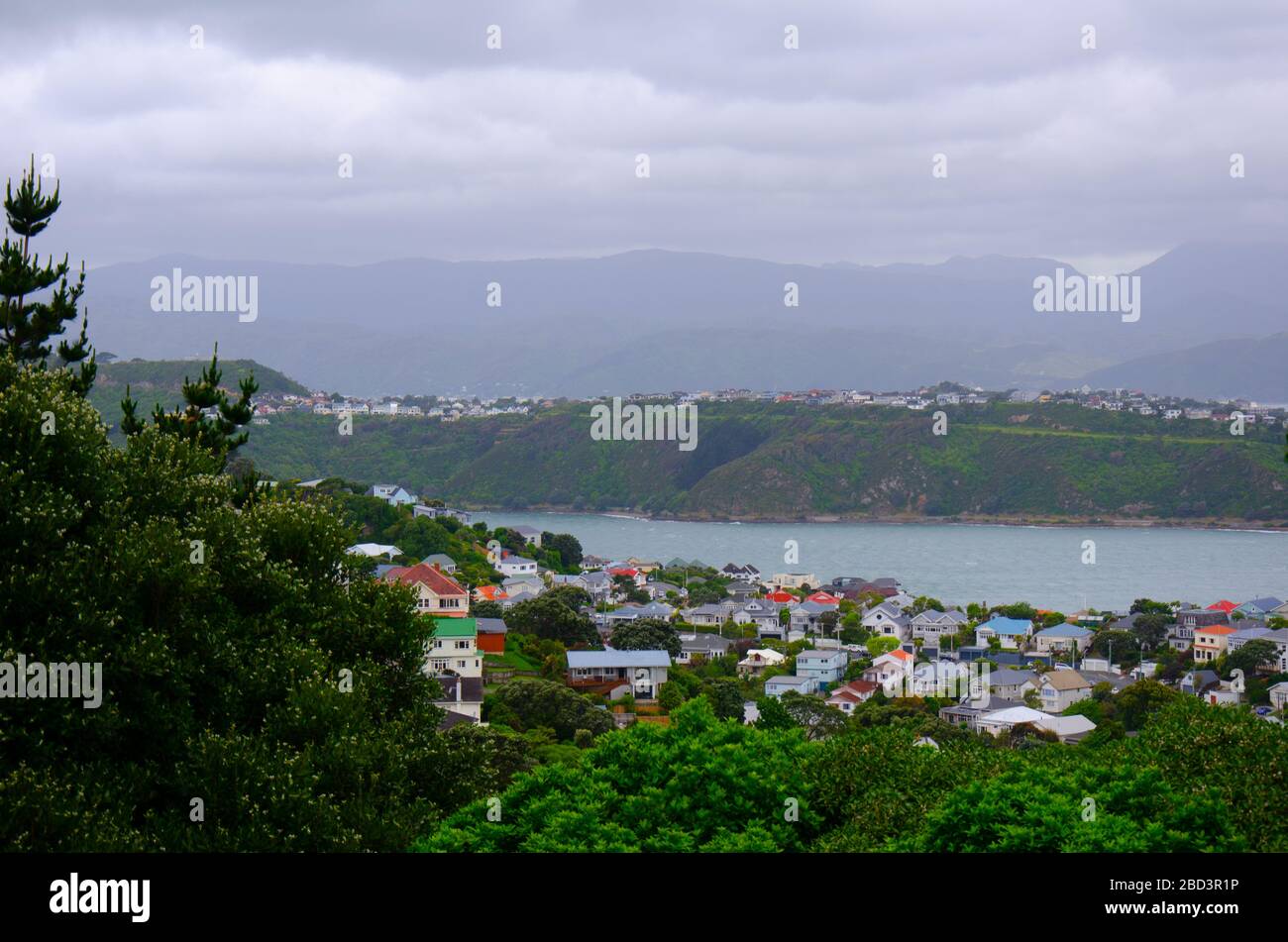 Mount victoria views in wellington on cloudy day Stock Photo - Alamy