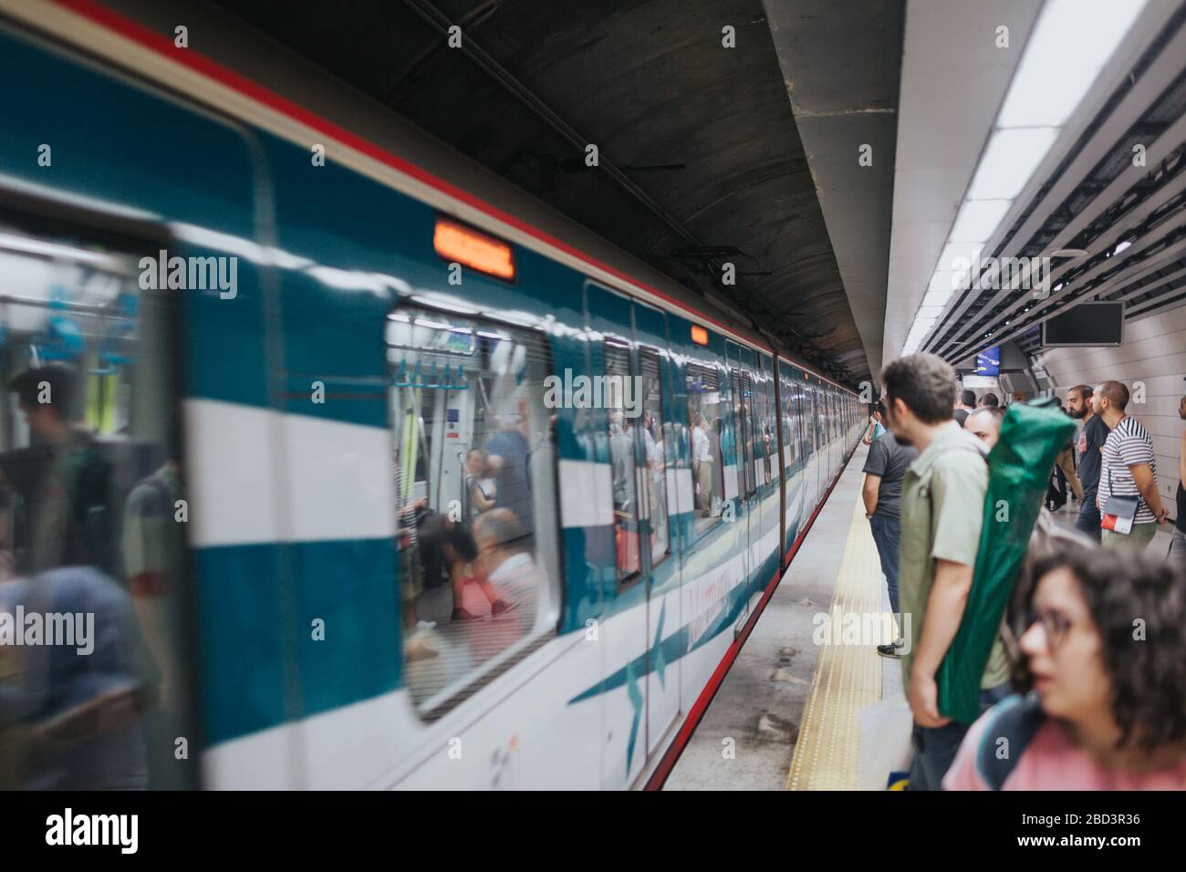 ISTANBUL TURKEY - August 2019: Subway metro Stock Photo - Alamy