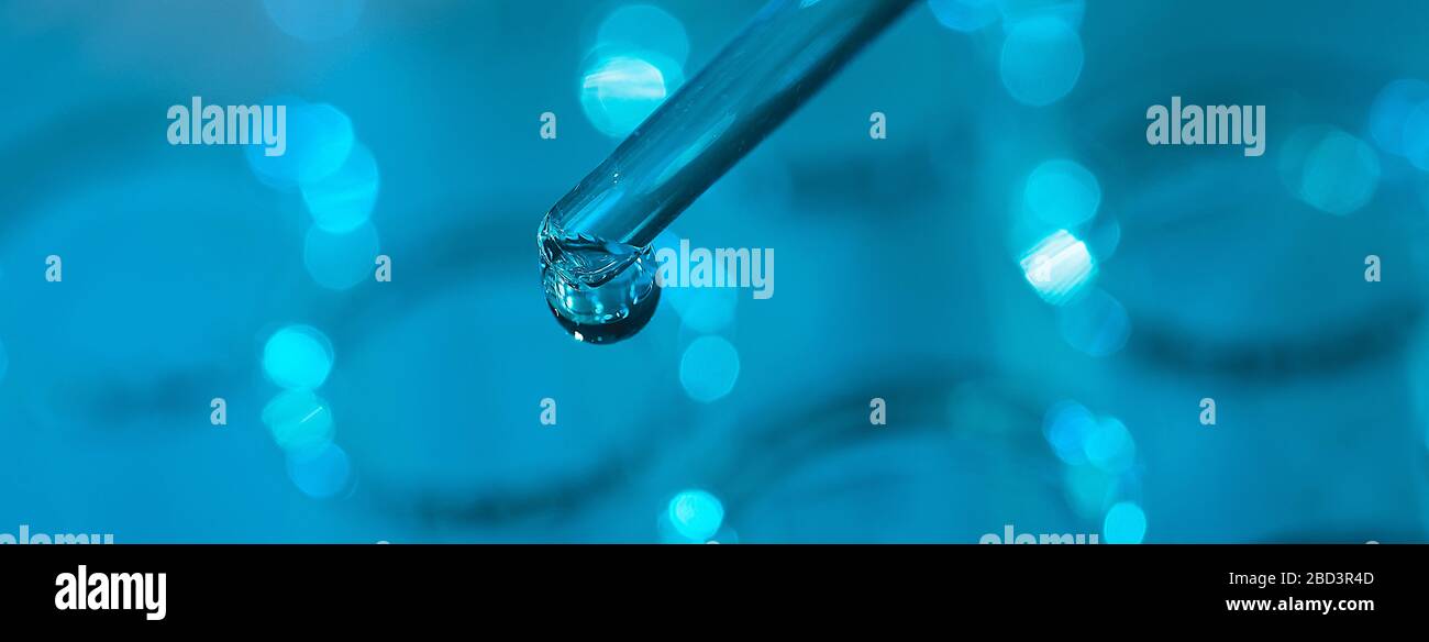 Test tube row. Concept of medical or science laboratory, liquid drop ...