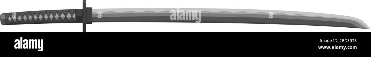 Katana (Japanese sword) illustration. Samurai's weapon Stock Vector ...