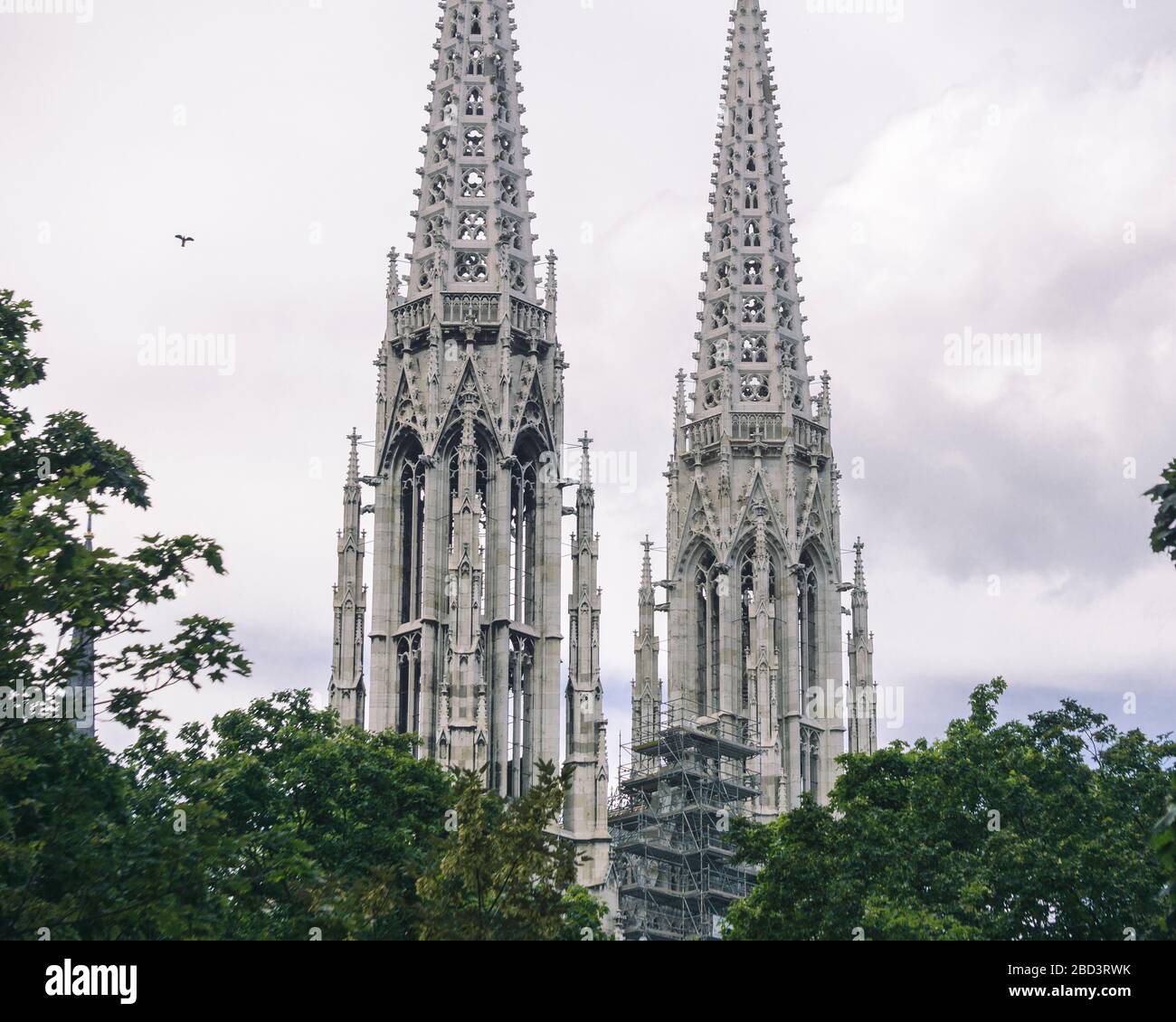 The historic centre of Vienna is rich in beautiful architecture Stock ...