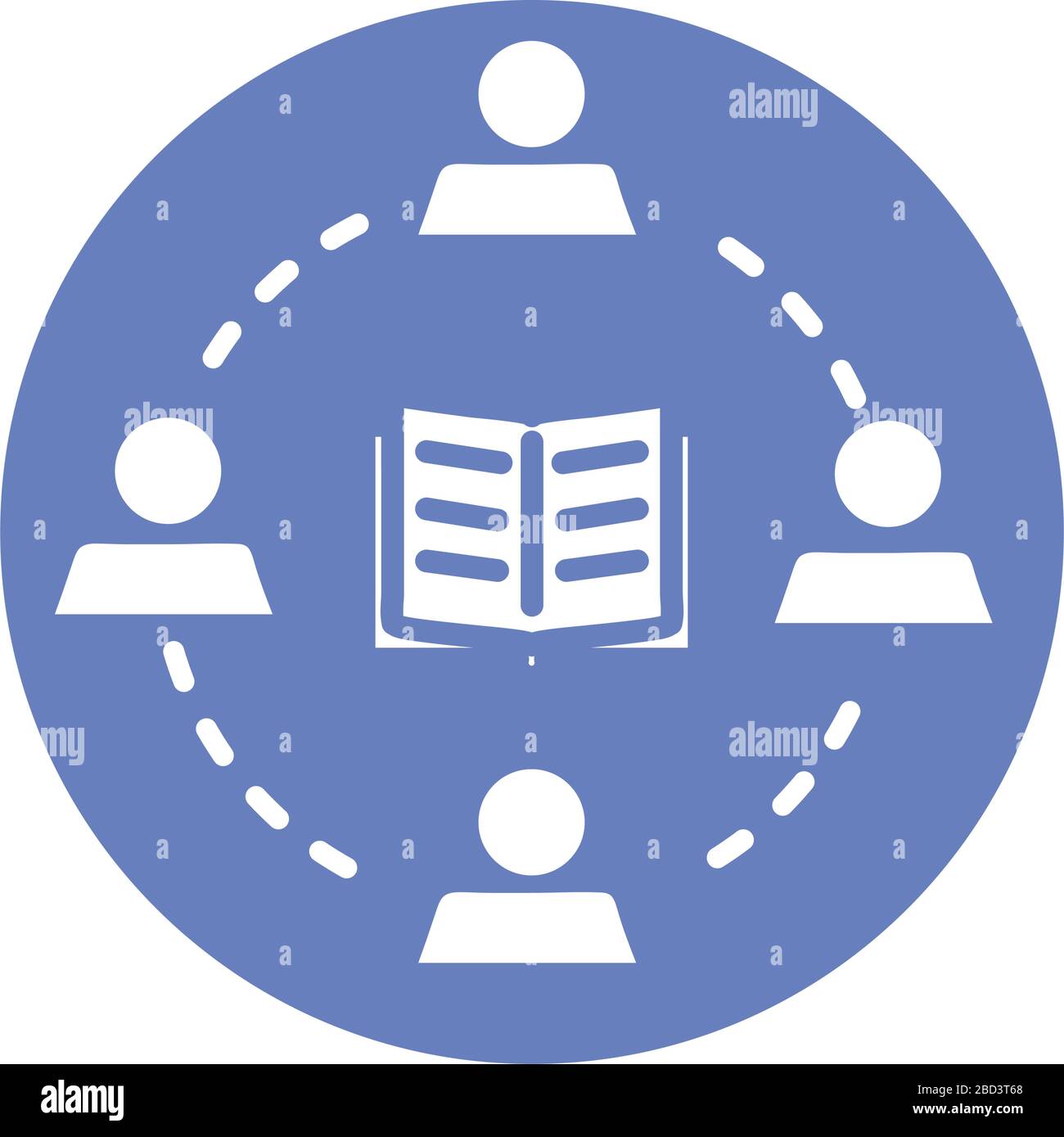 book with teamwork block style icon Stock Vector Image & Art - Alamy