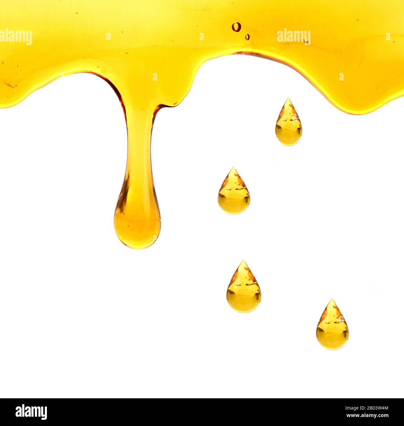 Oil drop isolated on white background Stock Photo - Alamy