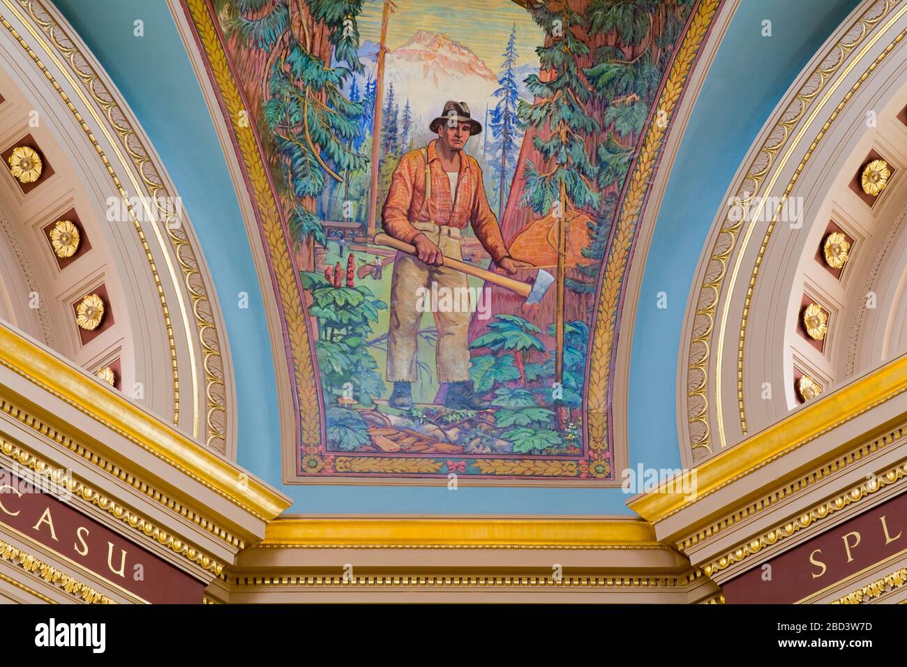 Rotunda in Parliament Buildings, Victoria, Vancouver Island, British ...