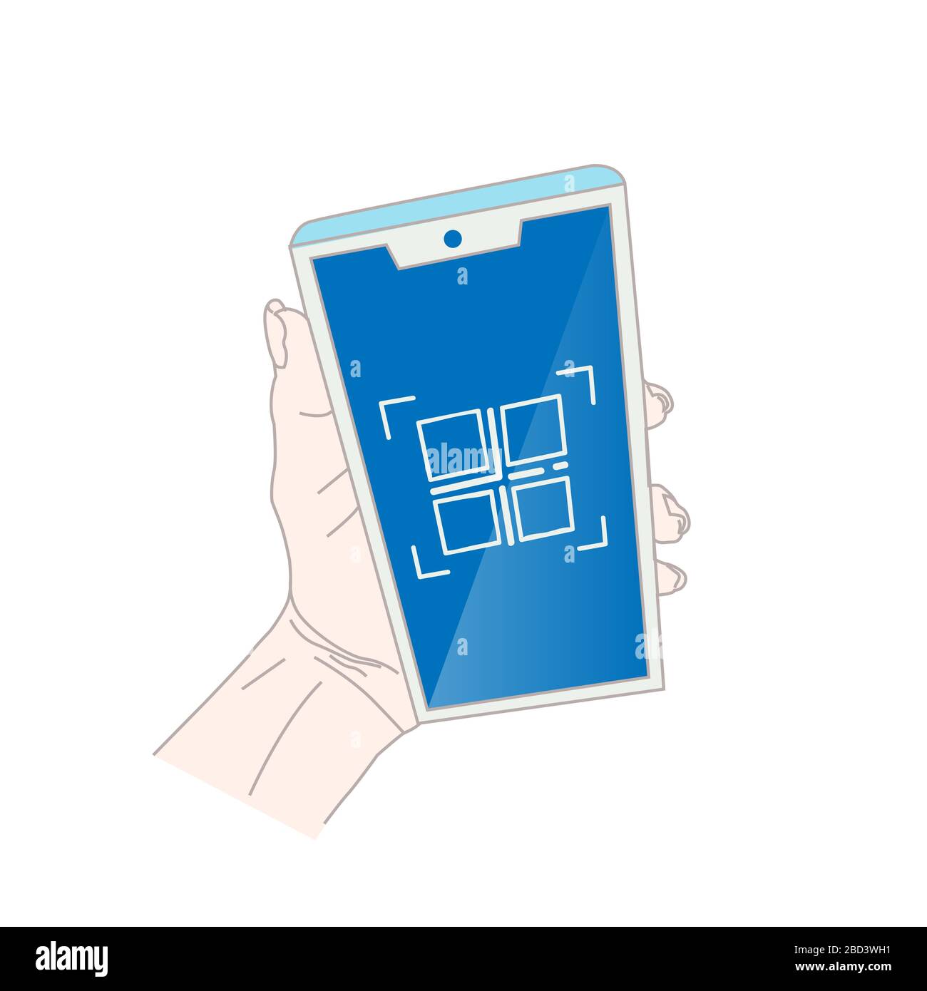 Scan QR code flat illustration vector for banner or poster element ...