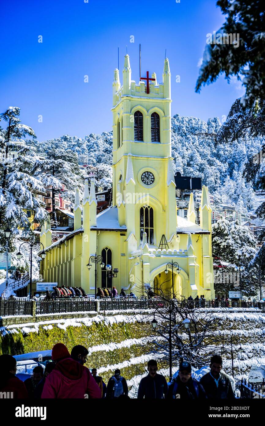 The shimla mall road hi-res stock photography and images - Alamy