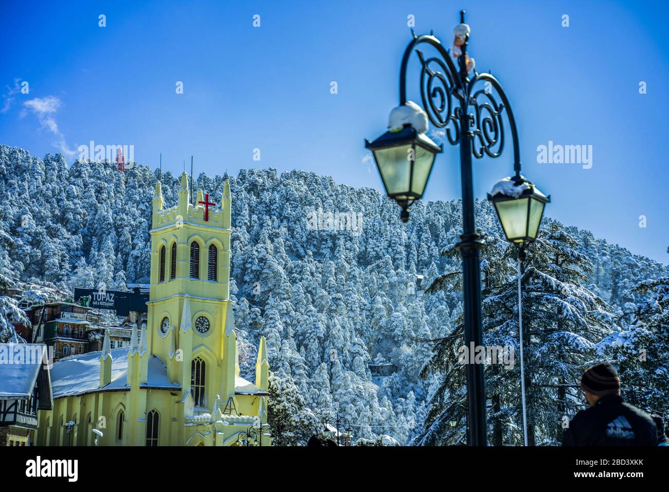 After Snowfall a Very Beautiful City in Shimla Stock Photo - Alamy