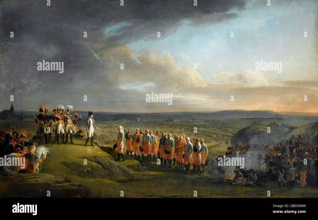 Napoleon takes the surrender of General Mack and the Austrians at Ulm ...