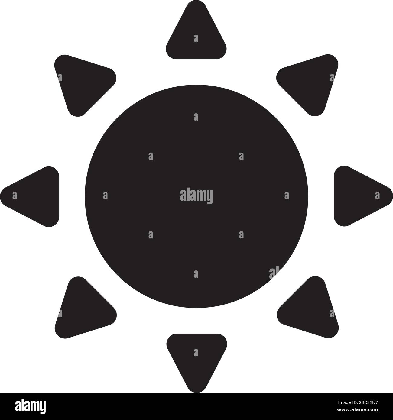 Weather icon vector illustration ( sun , sunny day Stock Vector Image ...