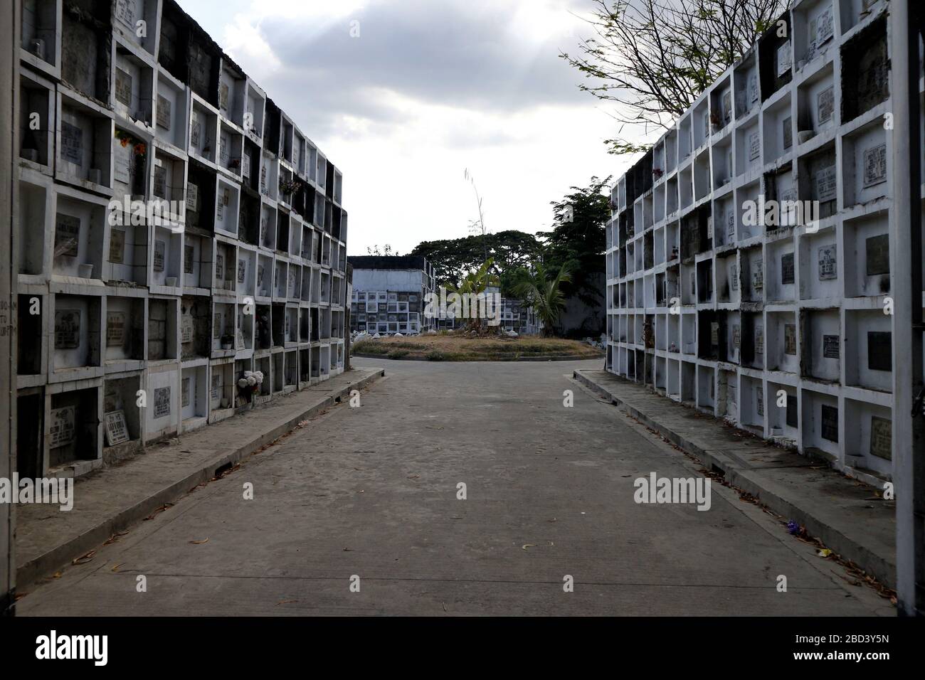 Antipolo City, Philippines - April 4, 2020: An empty public cemetery ...