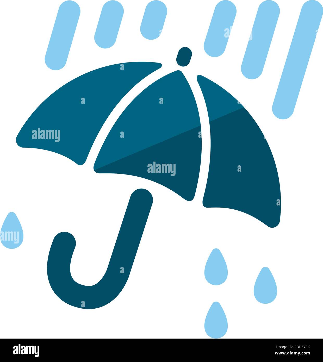 Weather icon / color version ( downpour , storm Stock Vector Image ...