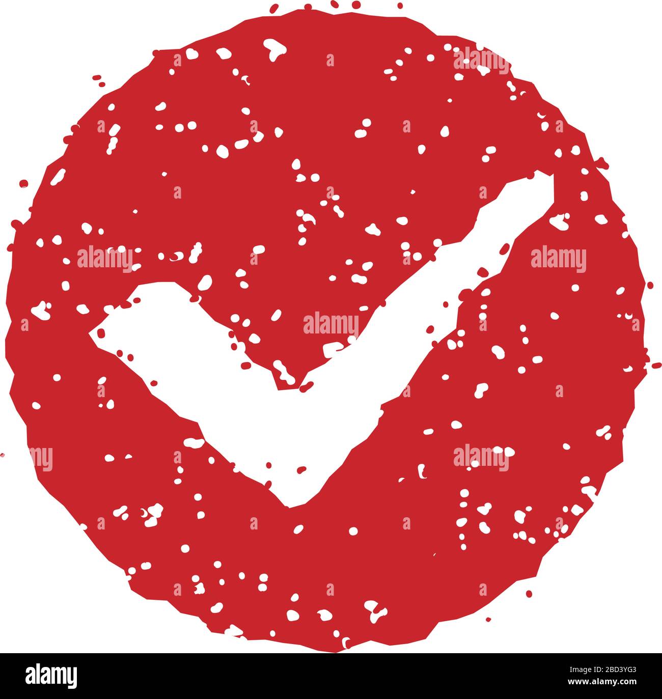 Stamp icon check mark Stock Vector Images - Alamy