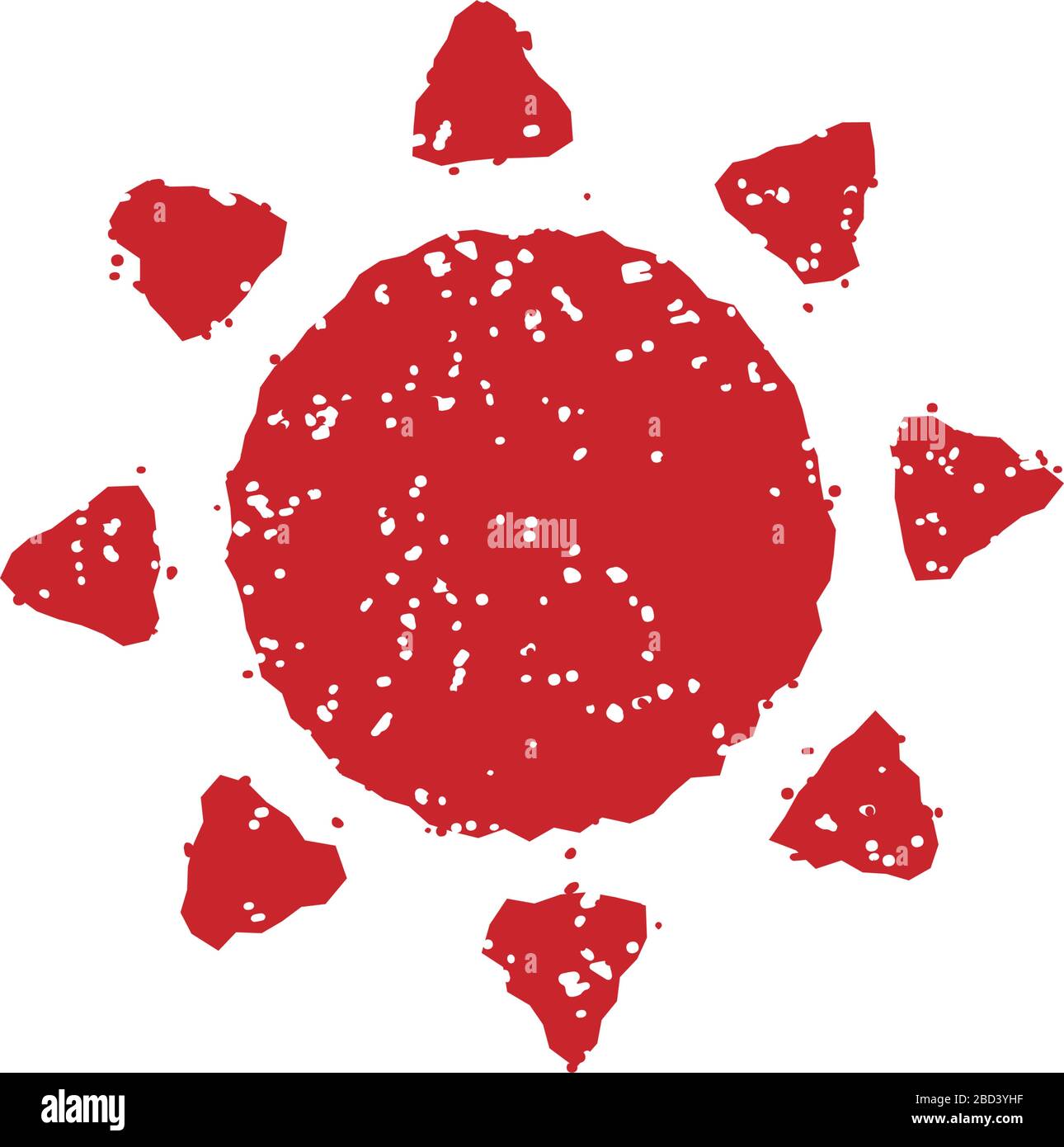 rubber stamp icon (sun , sunny day Stock Vector Image & Art - Alamy