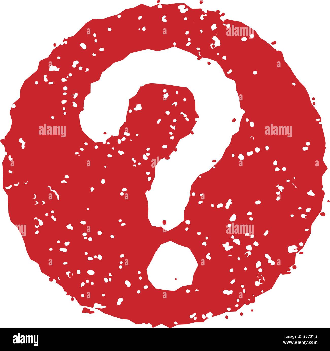 rubber stamp icon ( question mark Stock Vector Image & Art - Alamy