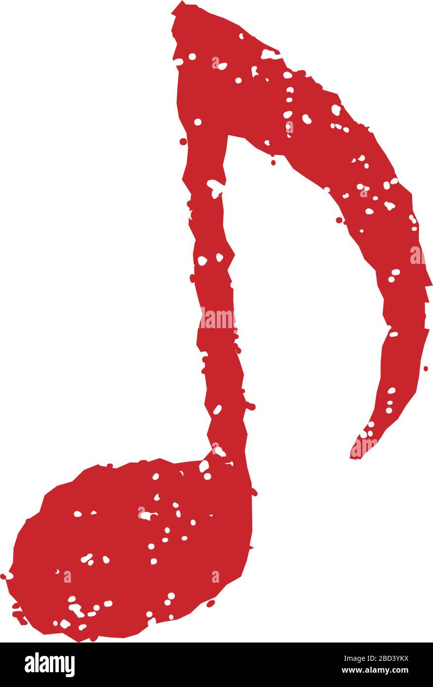 rubber stamp icon ( music,note Stock Vector Image & Art - Alamy