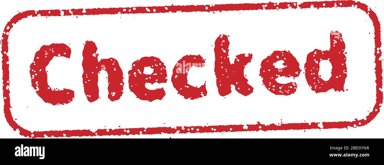 rubber stamp icon (checked Stock Vector Image & Art - Alamy