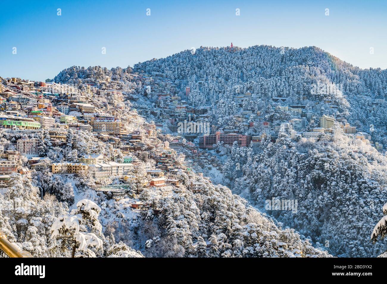 After Snowfall a Very Beautiful City in Shimla Stock Photo - Alamy