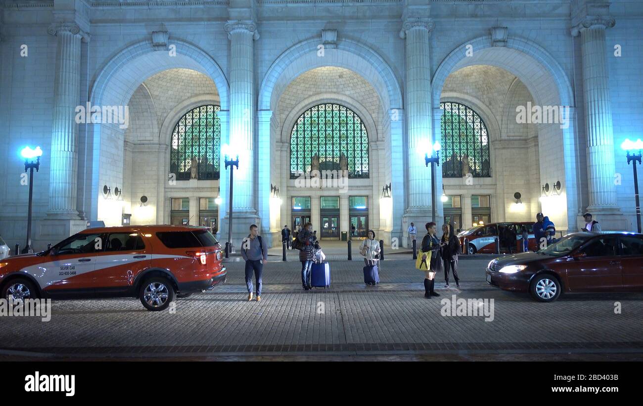 Washington dc over view night hi-res stock photography and images - Alamy