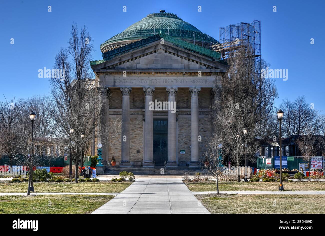 Library of New York University on the campus of Bronx Community College ...