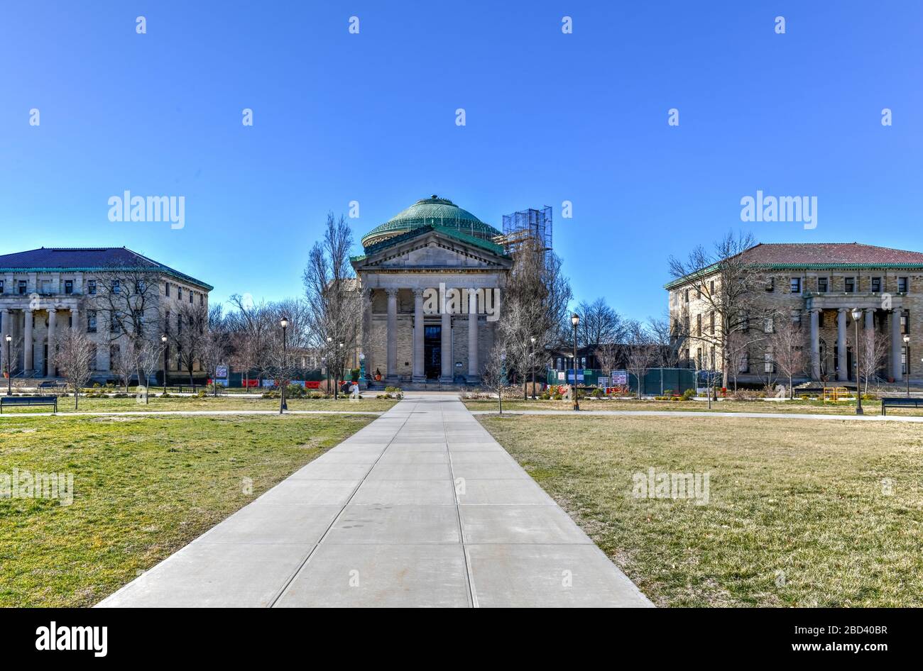 Library of New York University on the campus of Bronx Community College ...