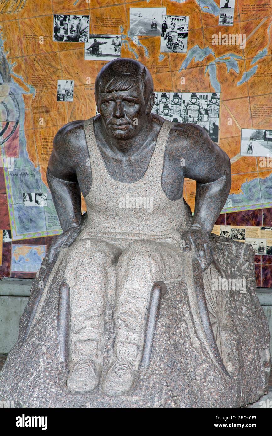 Terry Fox Memorial at GM Place, Vancouver, British Columbia, Canada ...