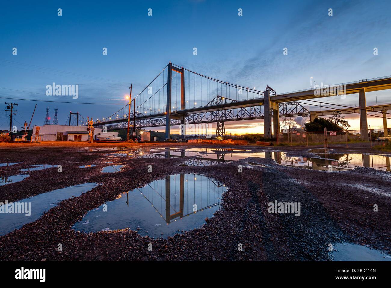 An Early Morning in Crockett Stock Photo - Alamy