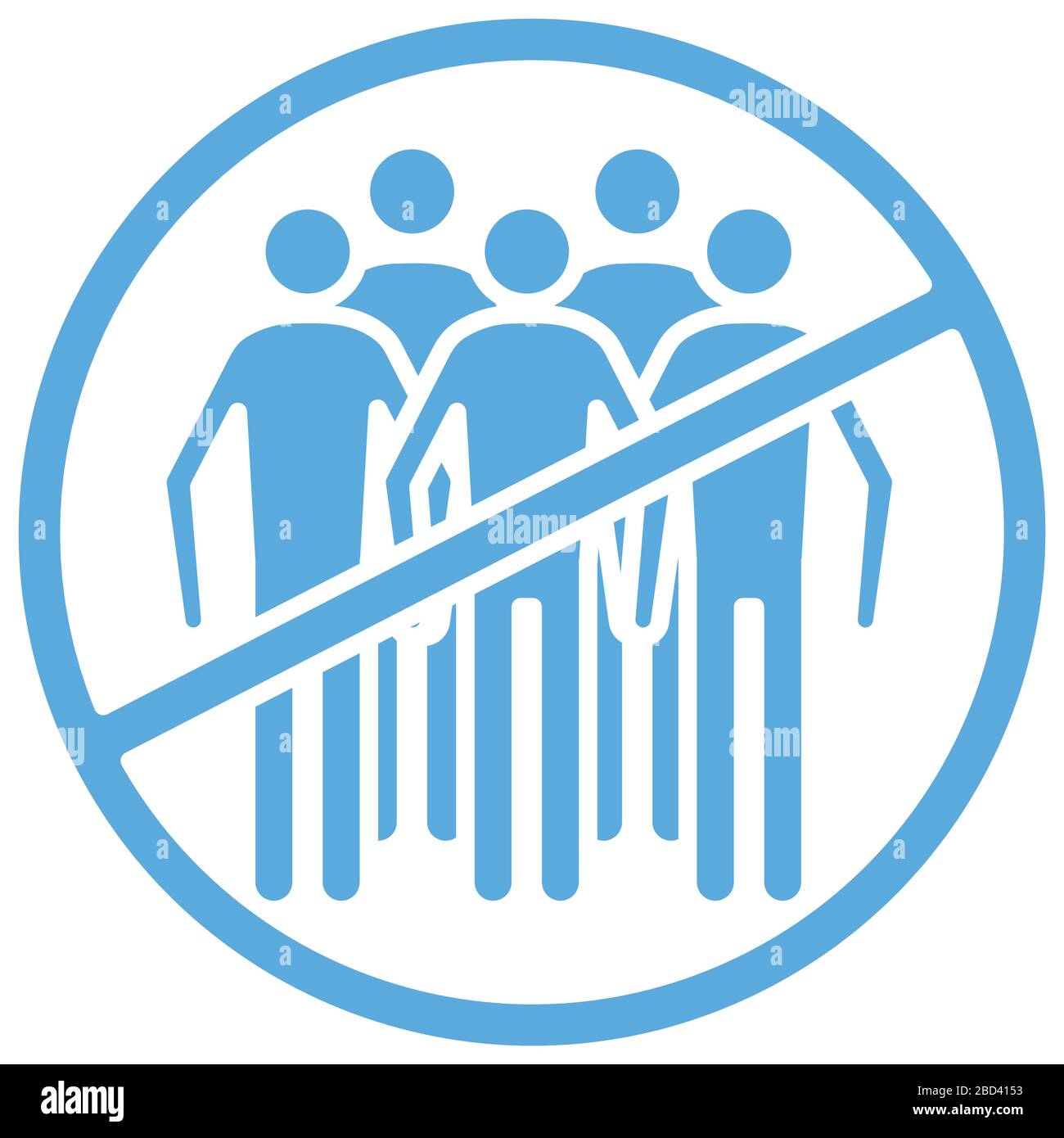 avoid the crowds line style icon Stock Vector Image & Art - Alamy