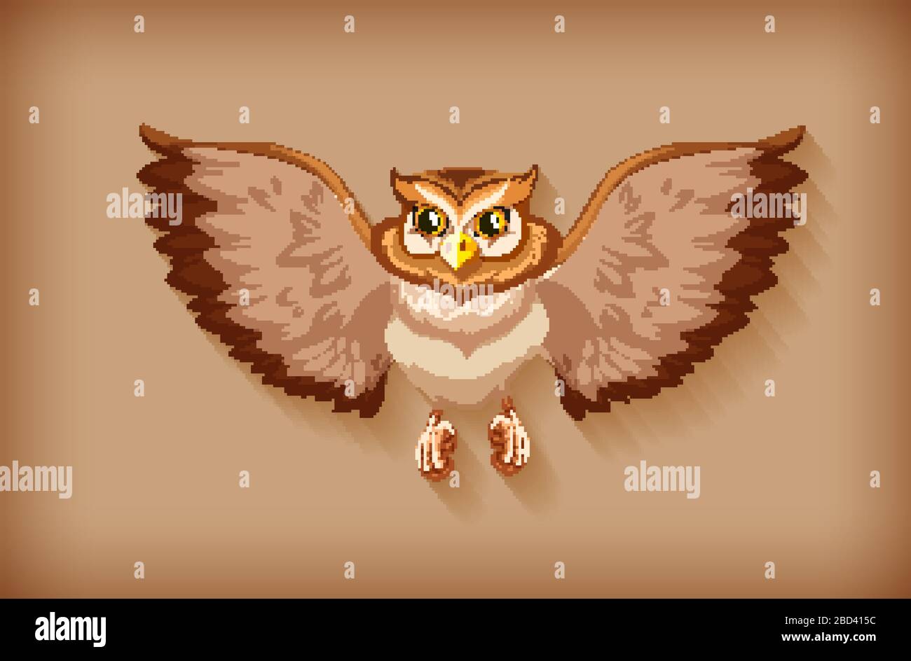 Flapping owl vector vectors Stock Vector Images - Alamy