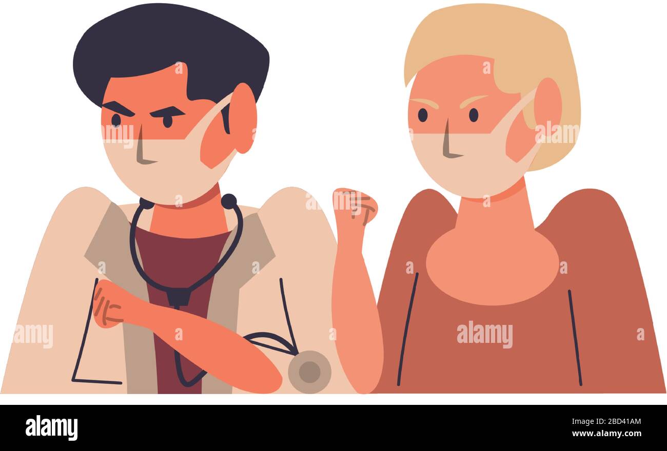 male doctor with female patient characters Stock Vector Image & Art - Alamy