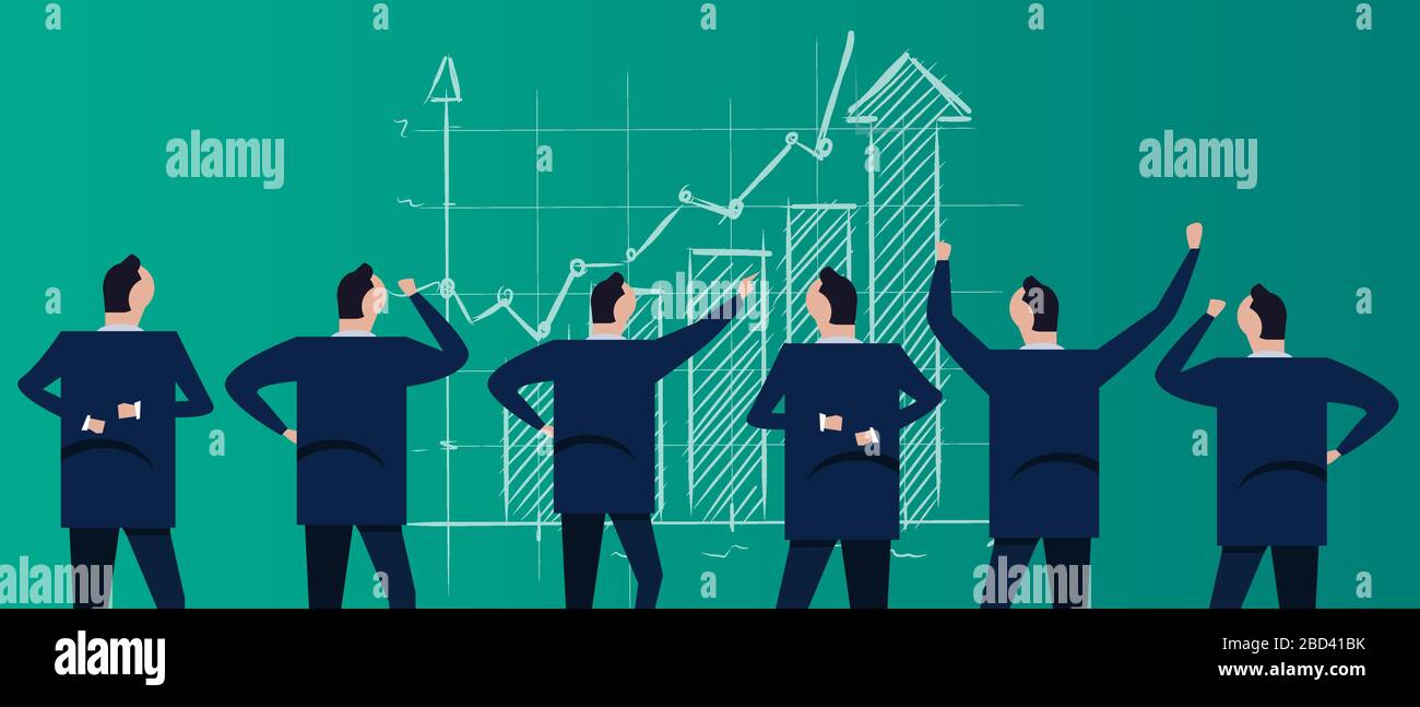 Chart going up arrow sign of rise profit good growth in market stock ...