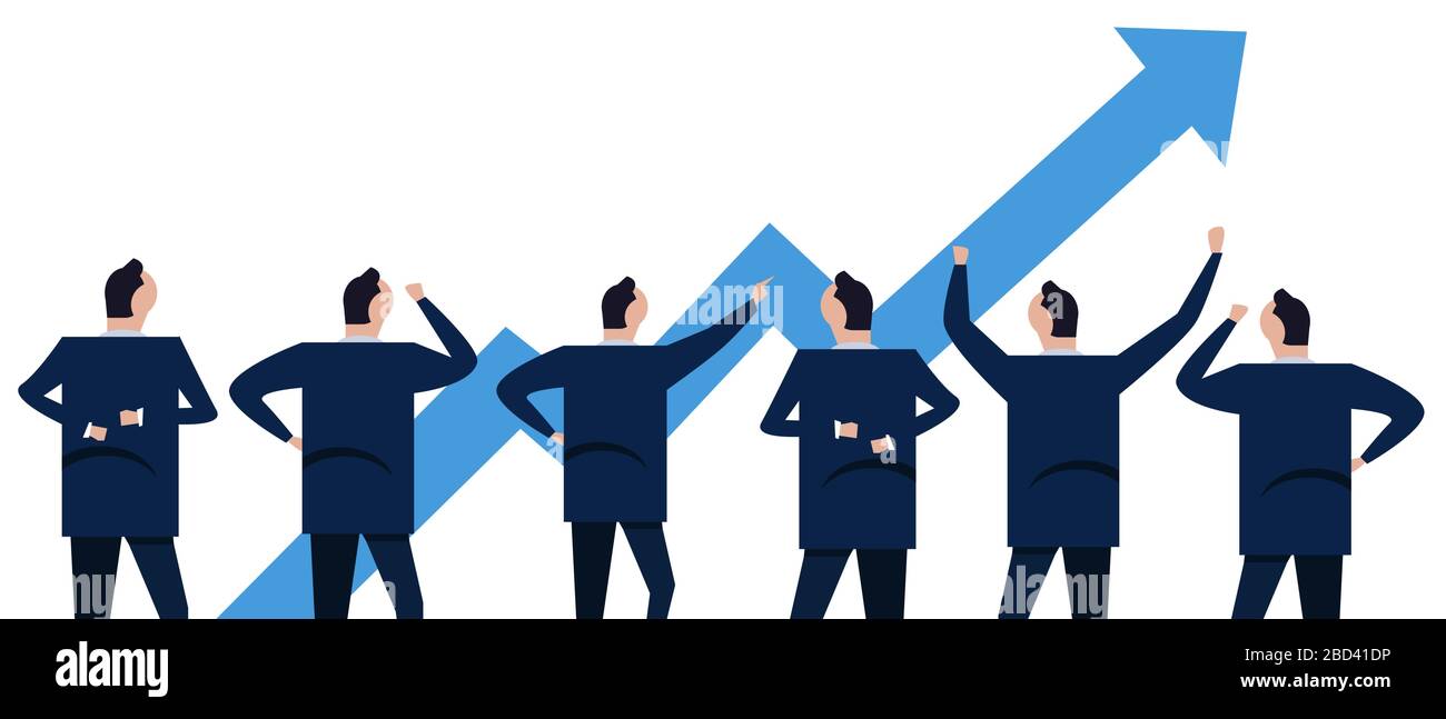 Business graphic chart going up Stock Vector Images - Alamy