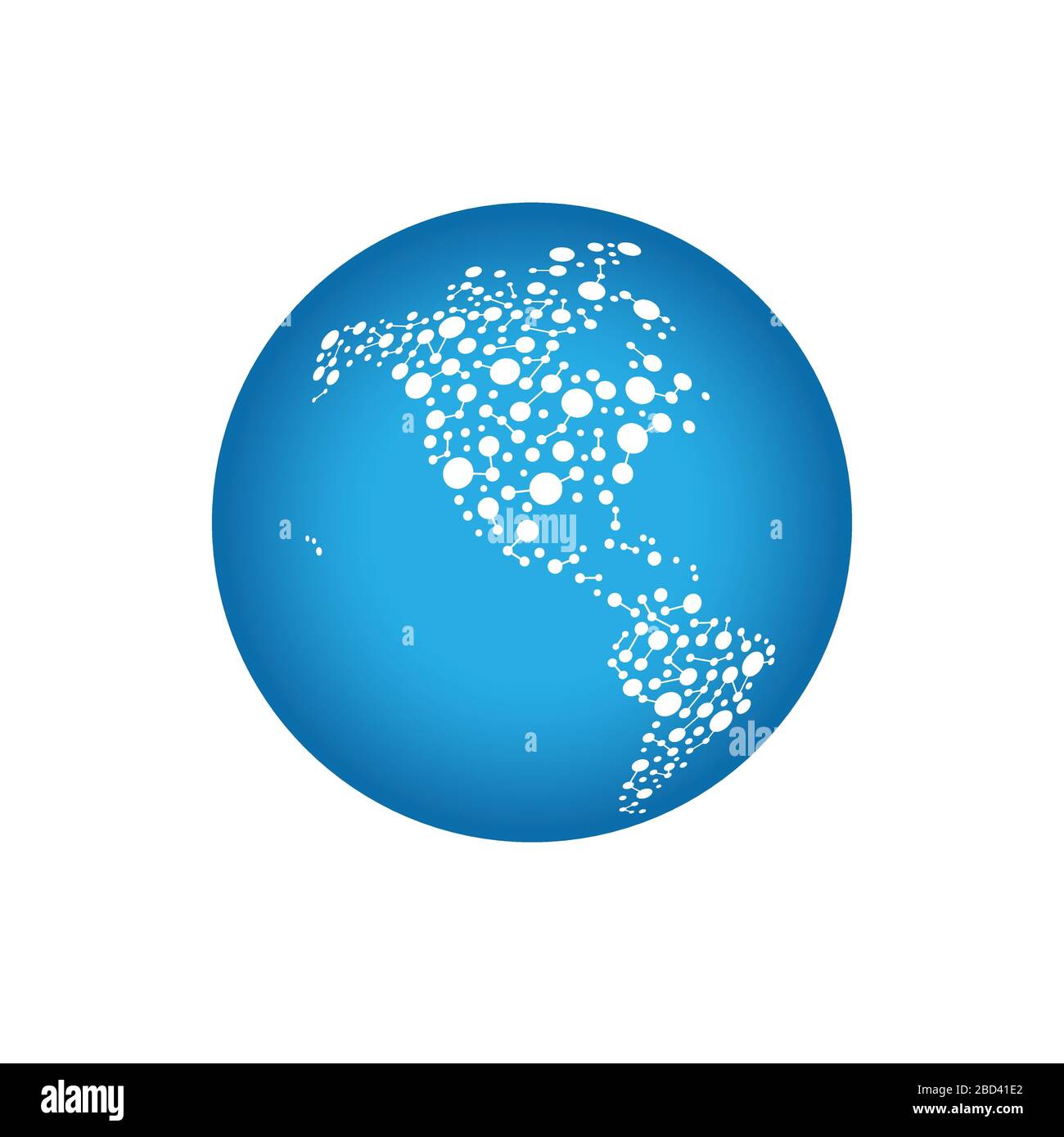 Globe World connections map network americas Stock Vector Image & Art ...