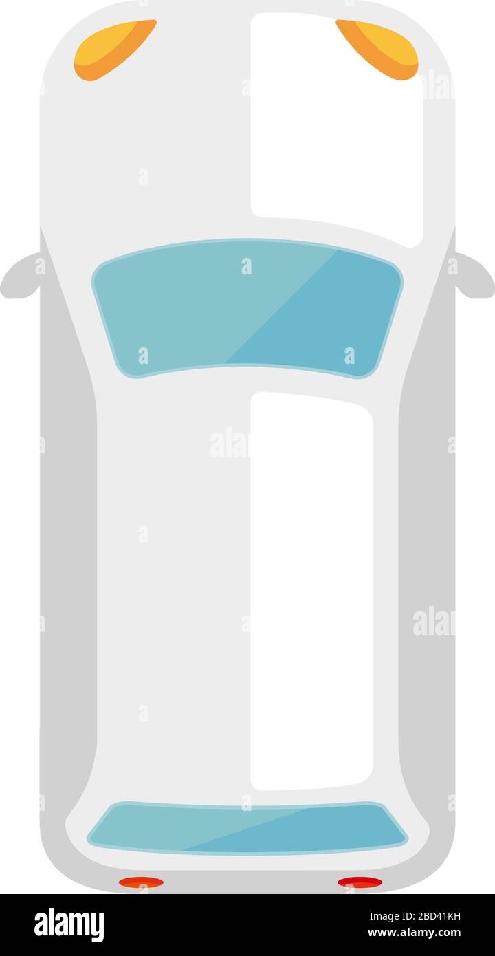 mini car (view from above) vector flat icon Stock Vector Image & Art ...