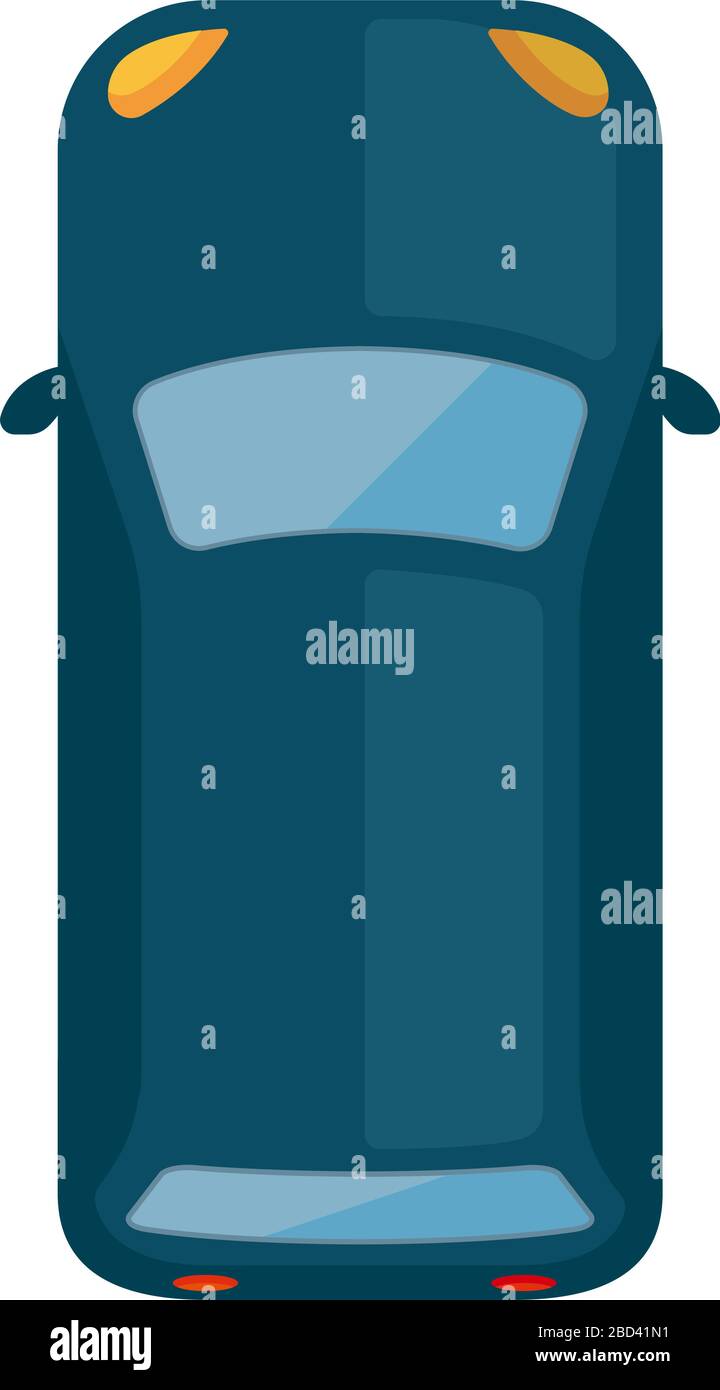 mini car (view from above) vector flat icon Stock Vector Image & Art ...